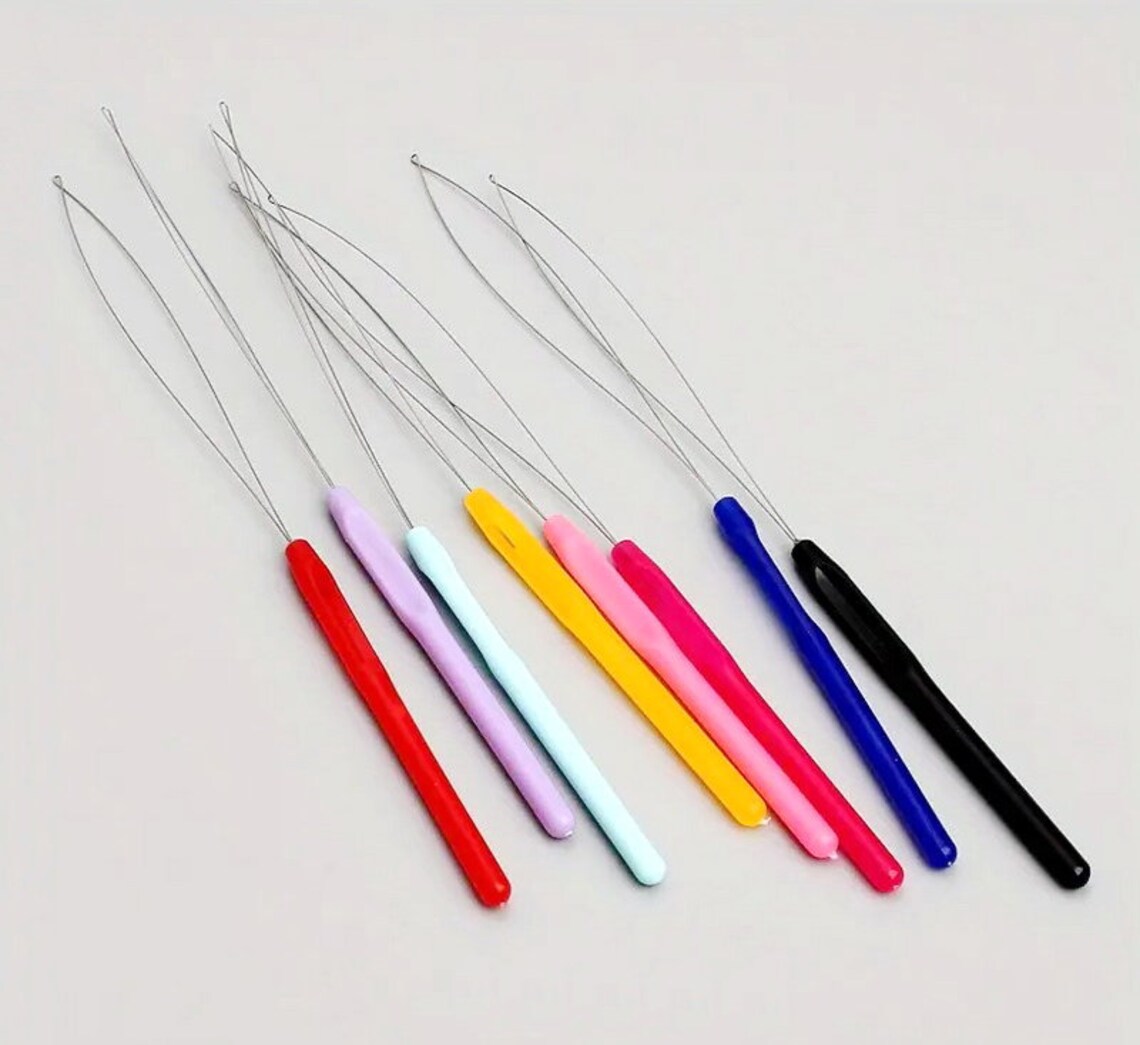Bead Threader With Handle, Pulling Needle, Macrame Bead Tool, Hair ...