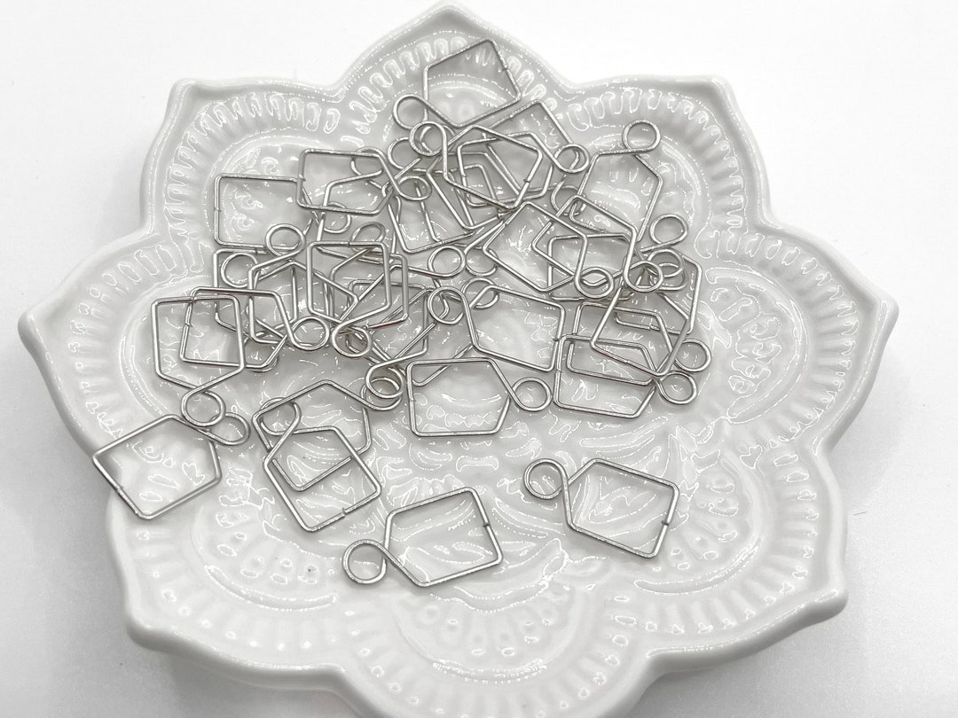 10 Square Crystal Pinch Bails, 304 Stainless Steel Silver Chandelier ...