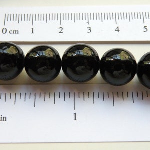 Riverstone Beads in Jet Black Round Gemstone 12mm Full Strand 9461GS - Etsy