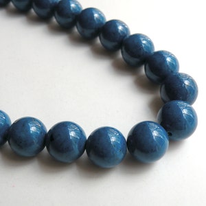 Riverstone Beads in Blue Round Gemstone 12mm Full Strand 4311GS - Etsy