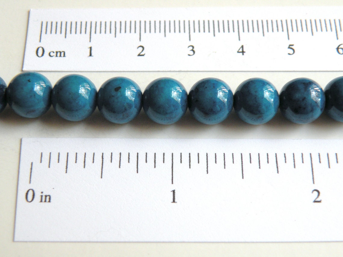 Riverstone Beads in Blue Round Gemstone 8mm Full Strand 4295GS - Etsy