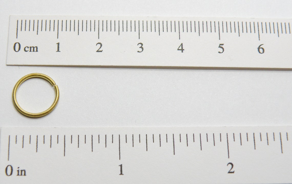 50 Jump Rings Round Open Solid Brass 10mm 18 Gauge 5304FD - Etsy