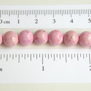 Riverstone Beads in Pale Pink Round Gemstone 8mm Full Strand 3281GE - Etsy