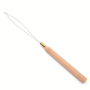 Bead Threader With Wooden Handle, Pulling Needle, Macrame Bead Tool ...