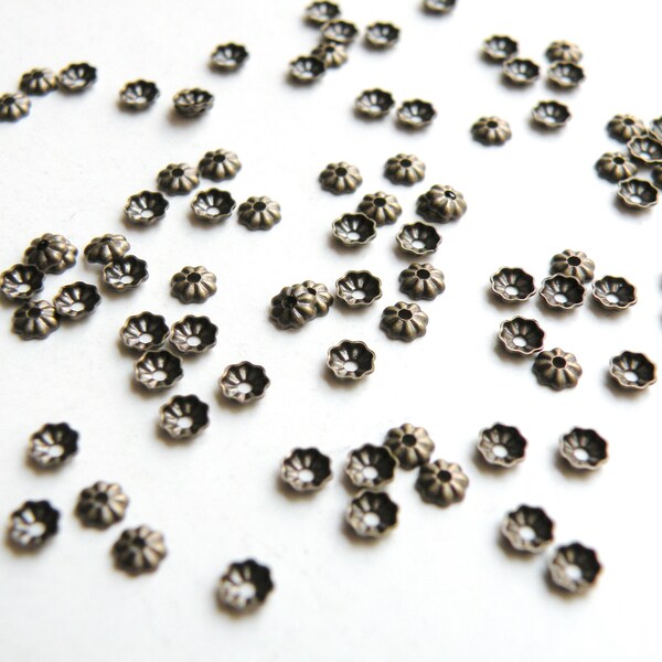 Bronze Bead Caps - Etsy