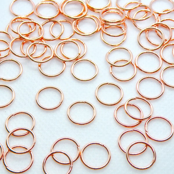 Rose Gold Jump Rings - Etsy