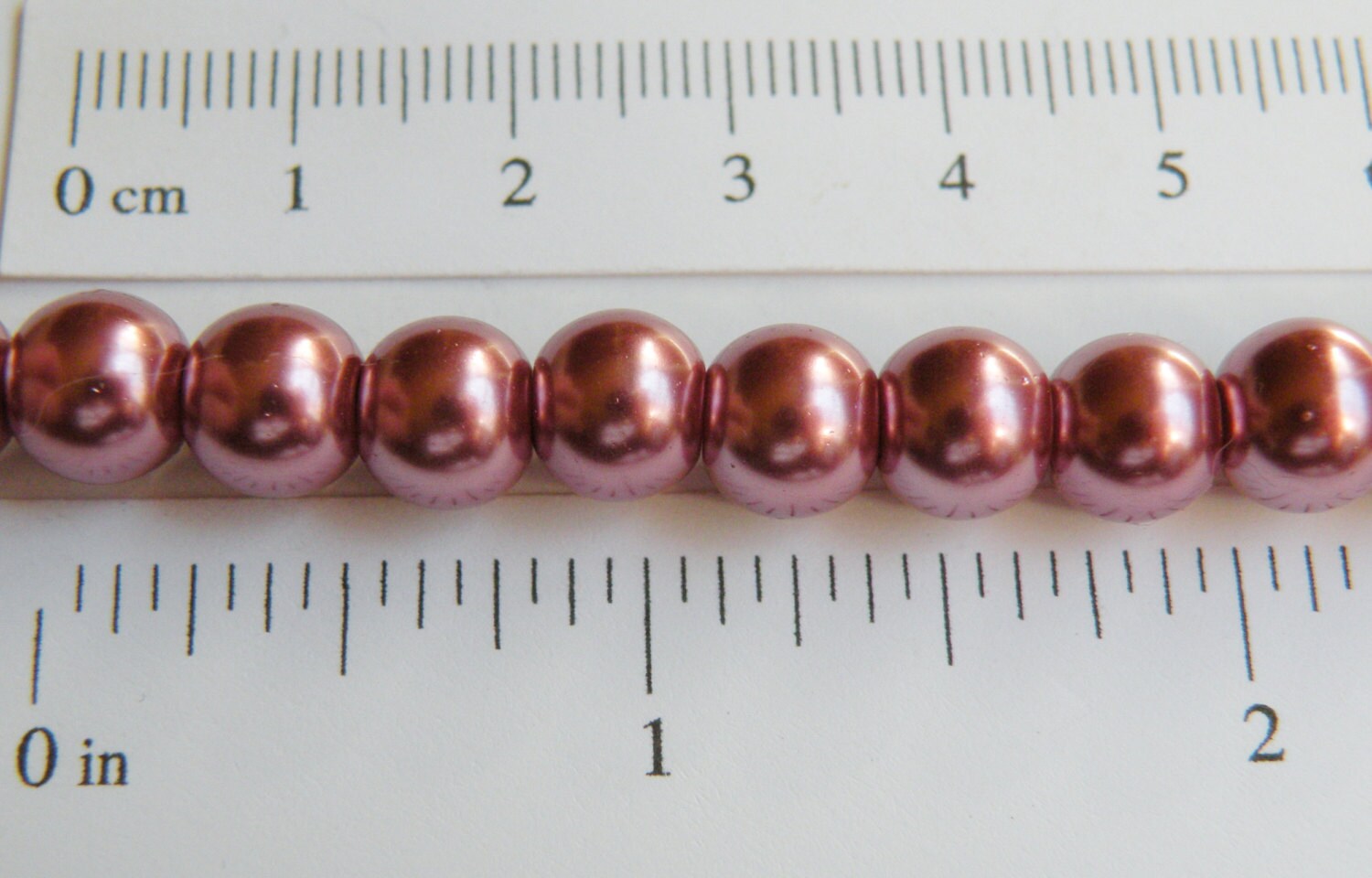Dark Dusty Rose Mauve Glass Pearl Beads Round 8mm Full Strand 1728GL - Etsy
