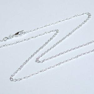 Sterling Silver Cable Chain 20 Inch 2x2.5mm Links Necklace - Etsy