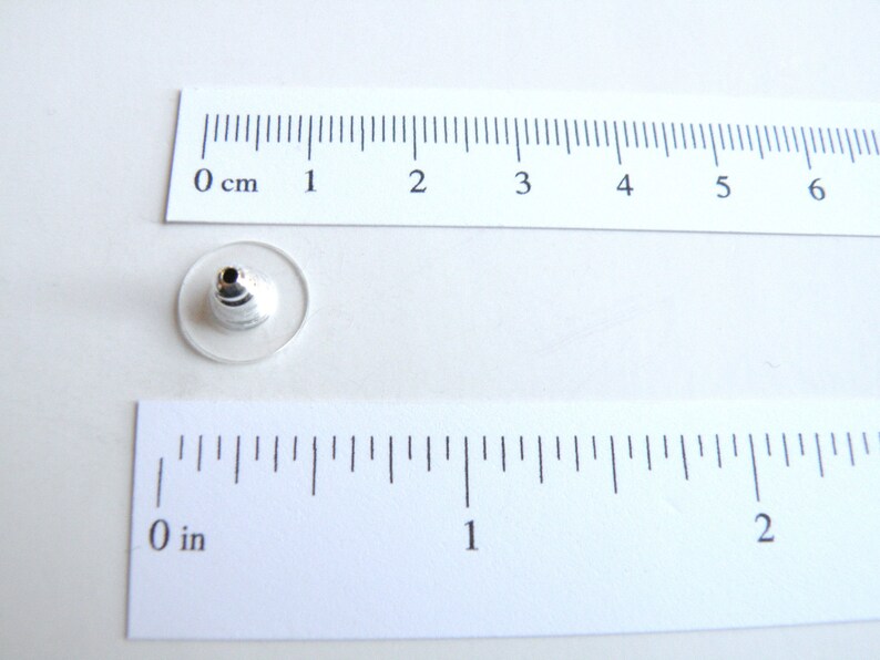20 Comfort Clutch Earring Back Earnuts for Post Earrings Silver Plated ...