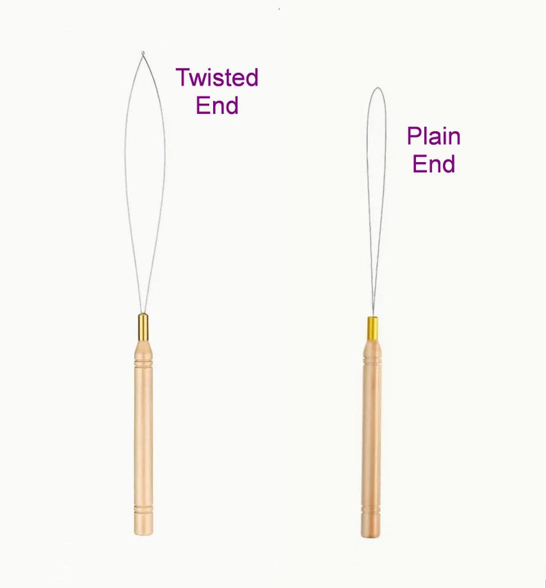 Bead Threader With Wooden Handle, Pulling Needle, Macrame Bead Tool ...