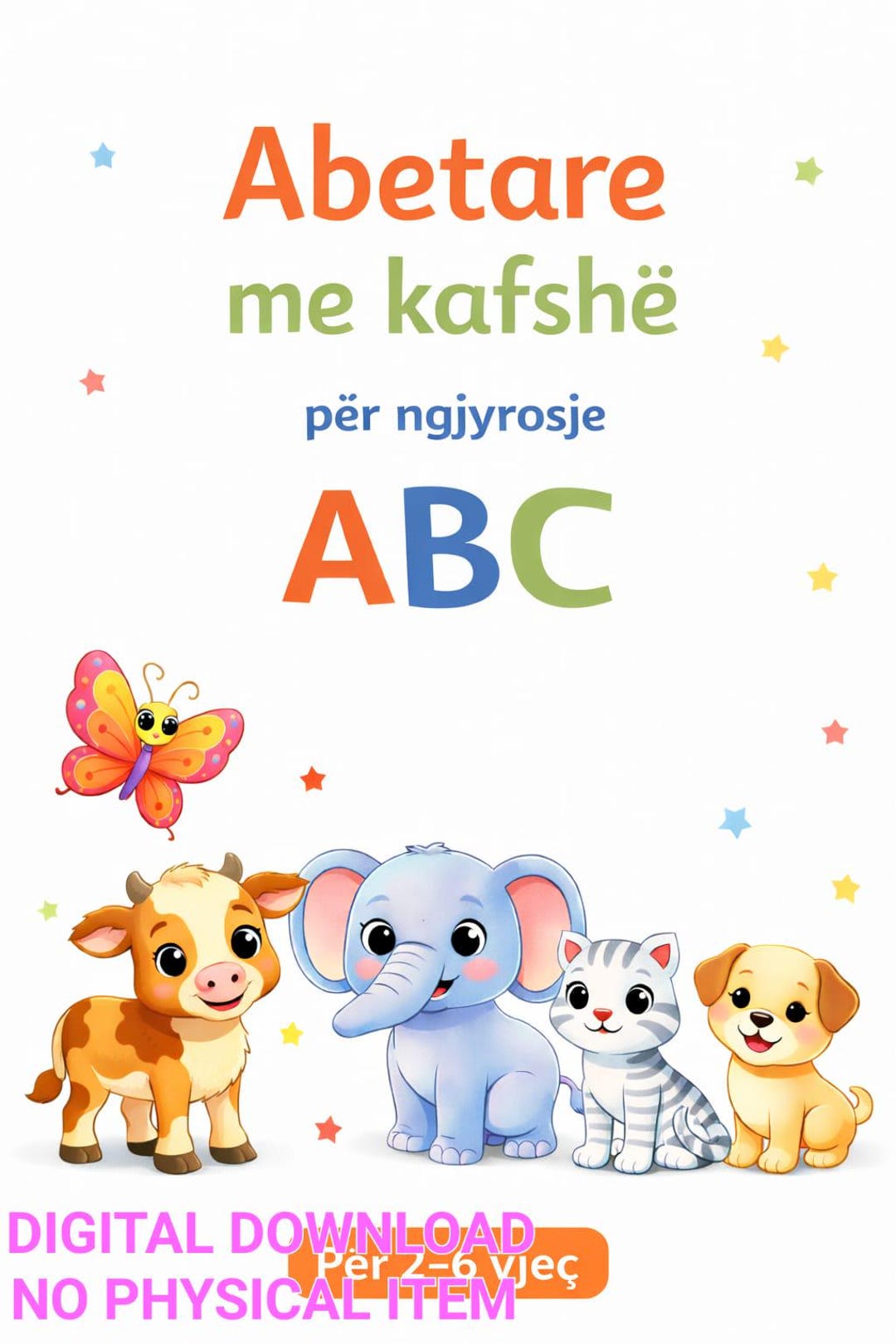 Albanian Alphabet Coloring Book for Toddlers | ABC Learning Pages | A4 ...