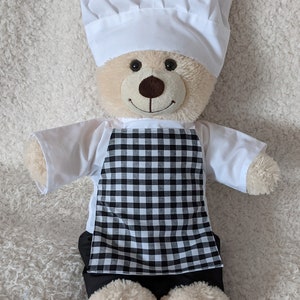 Chefs Outfit Suitable for Build a Bear or Similar Size Dolls. - Etsy