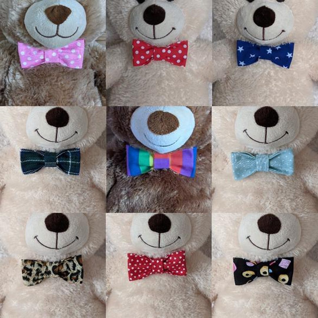Handmade Cotton Bowtie to Fit Build a Bear Size - Spotty, Leopard ...