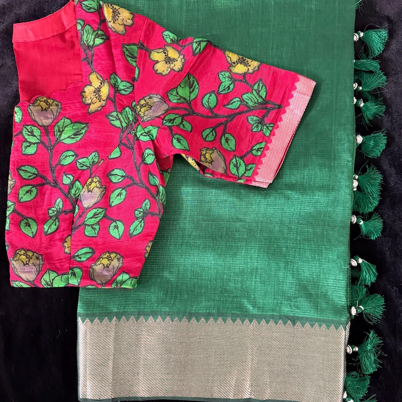 Mangalagiri Pure Silk Saree - Etsy