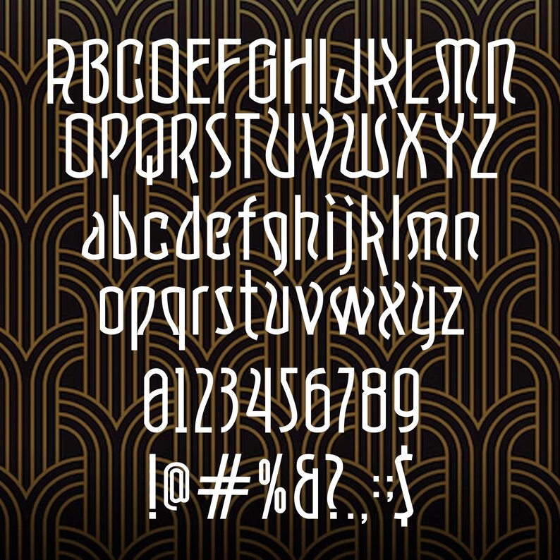 Napier - a Classy Art Deco Font - Etsy