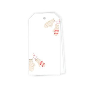 Holiday Mittens Gift Tags, Christmas Wrapping Paper, Boutique Gift Wrap ...