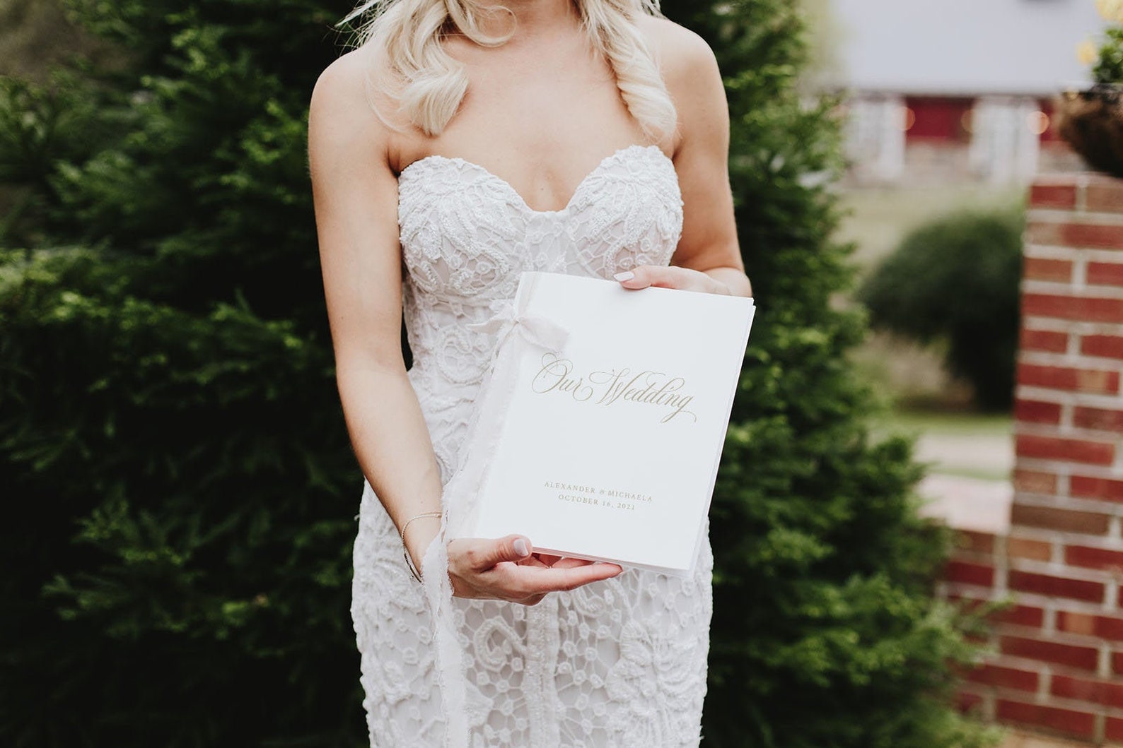 Wedding Officiant Book Ceremony Book Vow Books Silk Ribbon | Etsy