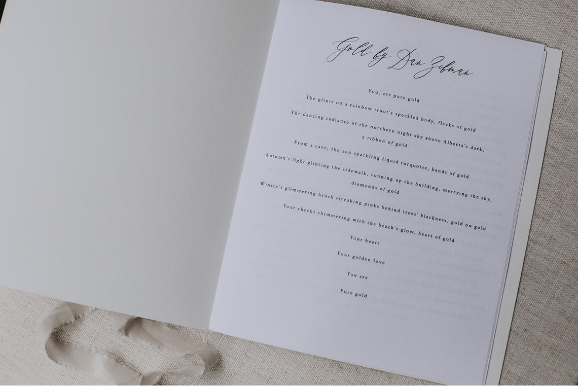 Wedding Officiant Book Ceremony Book Vow Books Silk Ribbon | Etsy