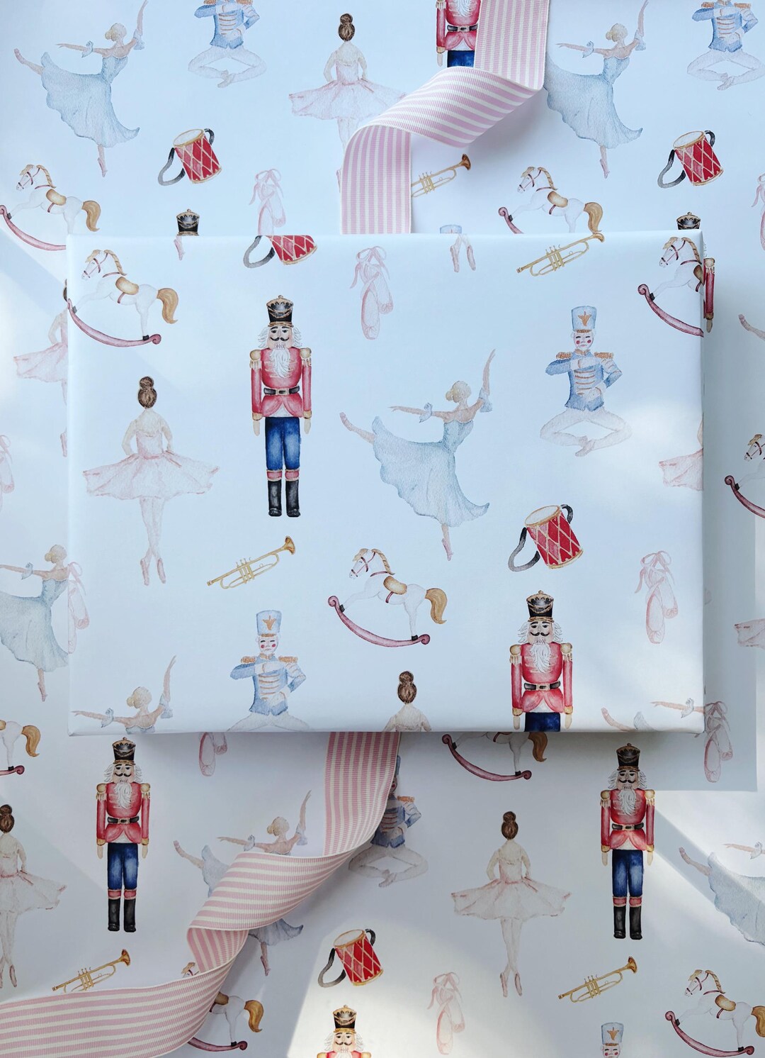 Wrapping Paper: Watercolor Nutcracker Gift Wrap {holiday Gifting ...