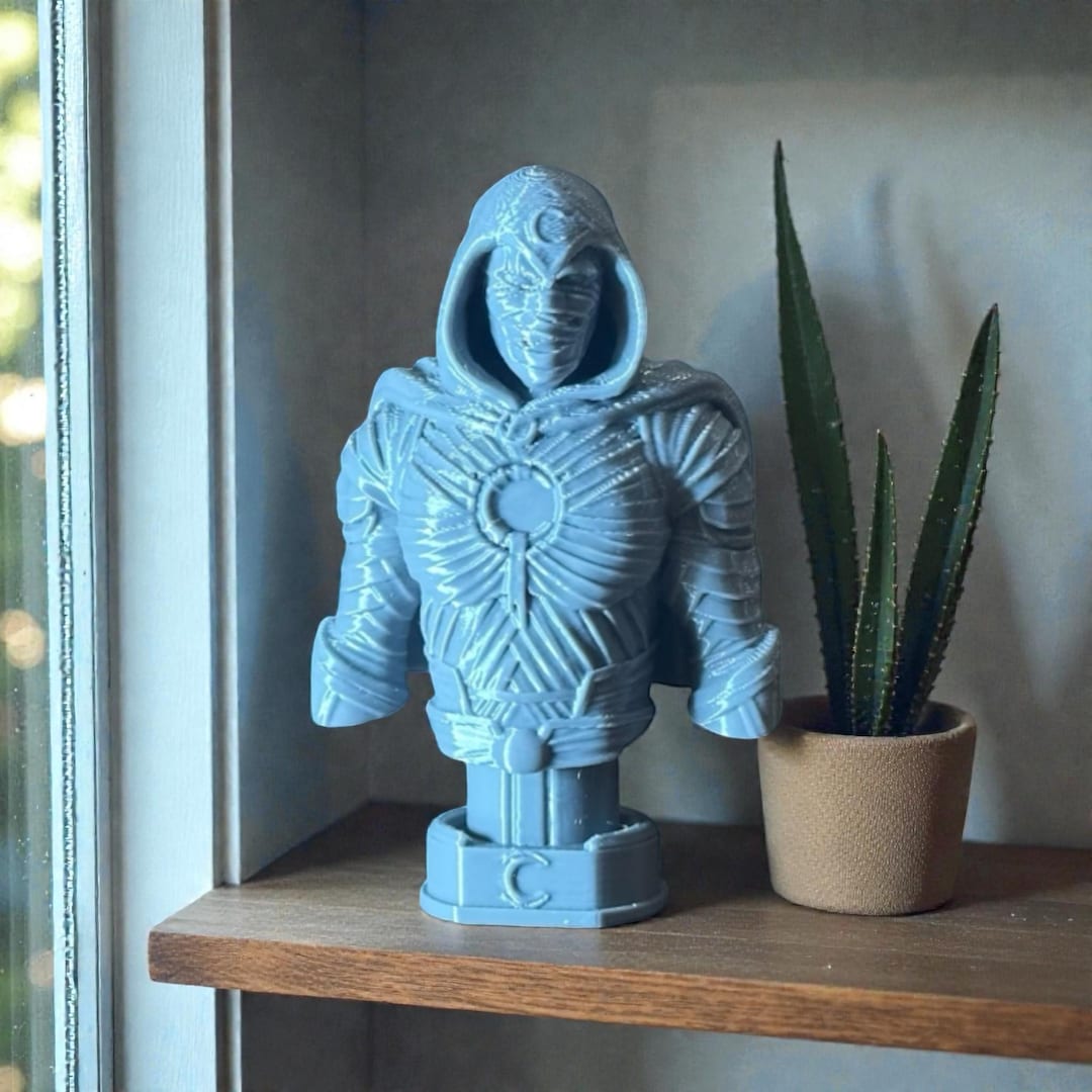 Moon Knight Bust - Decorative 3D Figure / Paintable - Etsy