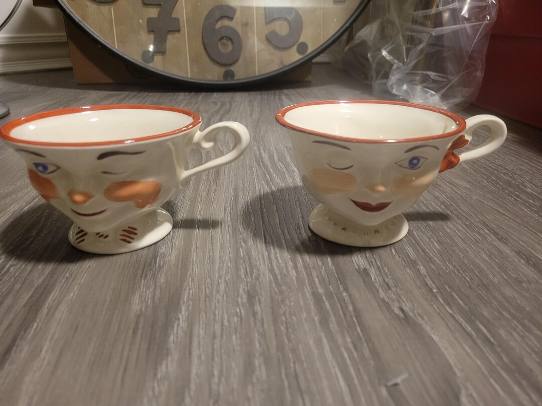 1950's Lipton Winking Man and Woman Tea Cup Set. - Etsy