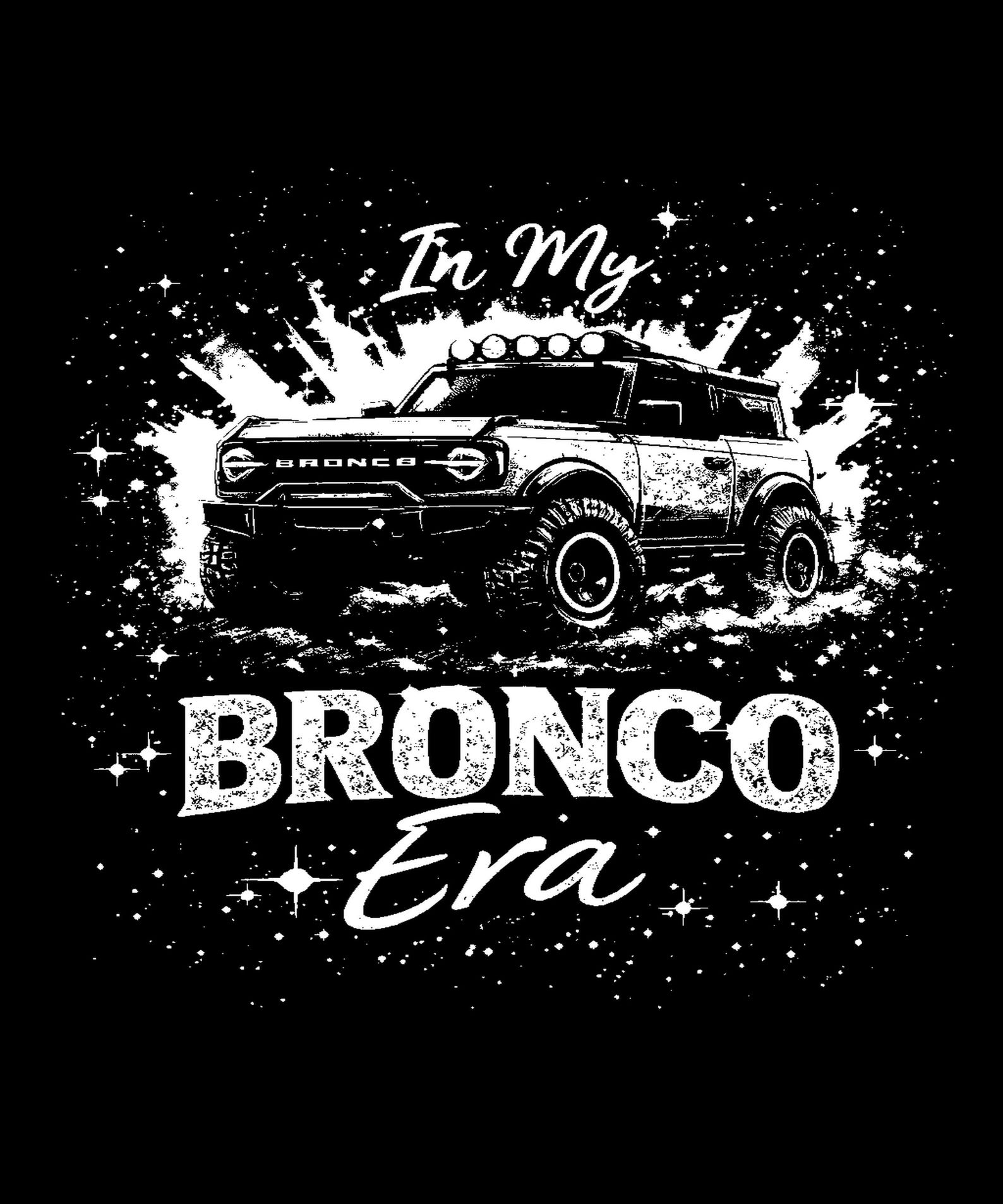 In My Bronco Era PNG SVG PDF | Bronco Shirt Design | Retro Pink Glitter ...