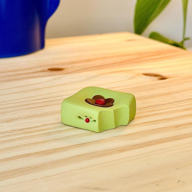 Matcha Fudge Worry Stone , Handmade Polymer Clay Fidget - Etsy
