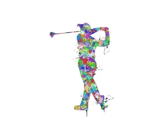 Abstract Golf Painting - Etsy