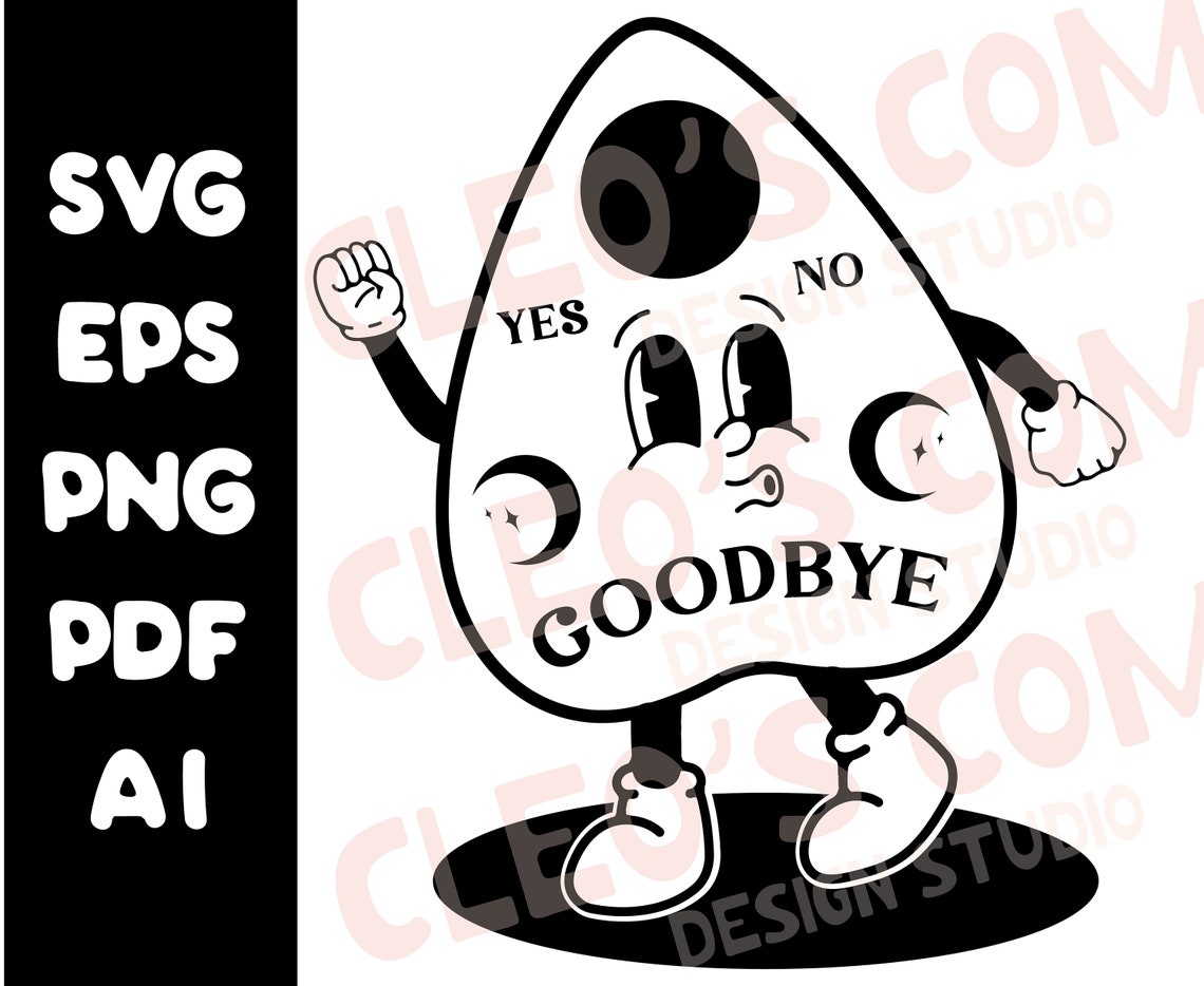 Ouija Planchette SVG Ouija Spirit Board Game Cricut Cutting File ...