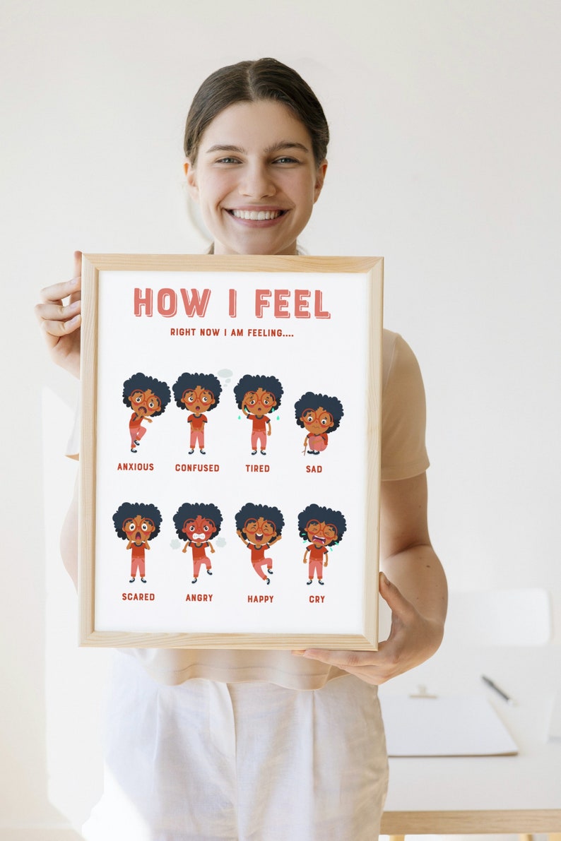 Feelings Poster, Emotions Chart, Classroom Decor, Affirmations Poster ...