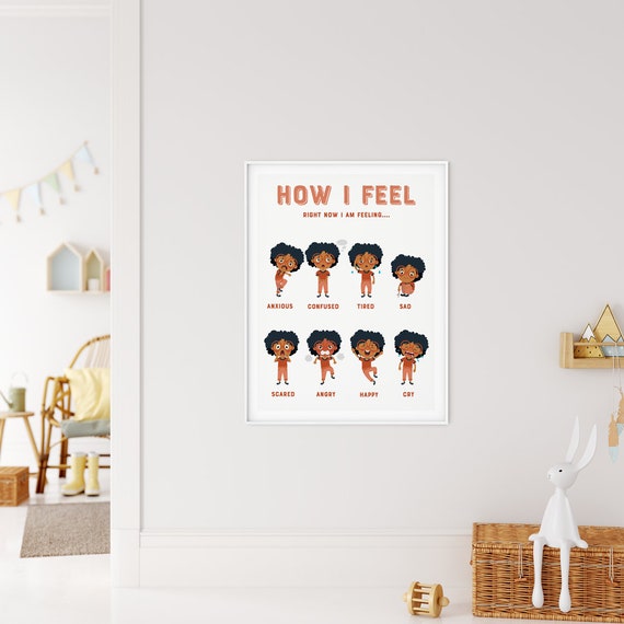 Feelings Poster Emotions Chart Classroom Decor Affirmations - Etsy