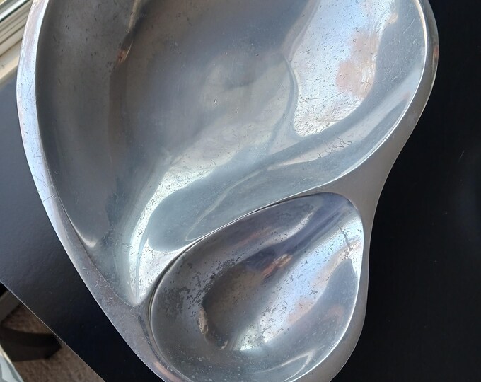 Vintage Nambe #560 Mid Century Kidney Shaped Alloy Metal Bowl - Etsy