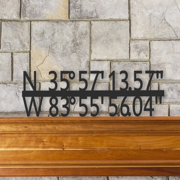 Coordinates Sign - Etsy