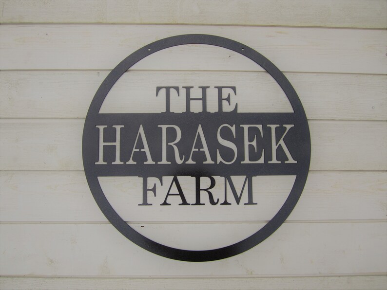 Large Custom Metal Sign FARM RANCH CABIN Homestead Door - Etsy