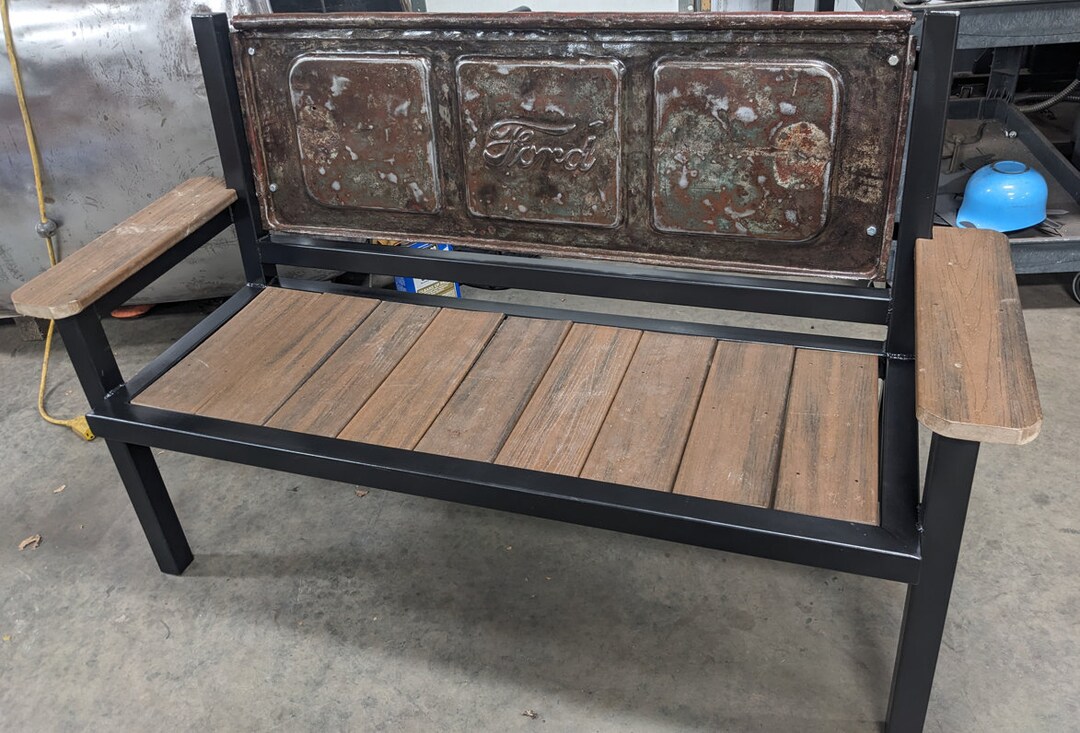 Truck Tailgate Bench Automotive Art Restomod Truck Bench Seat Car Seat ...