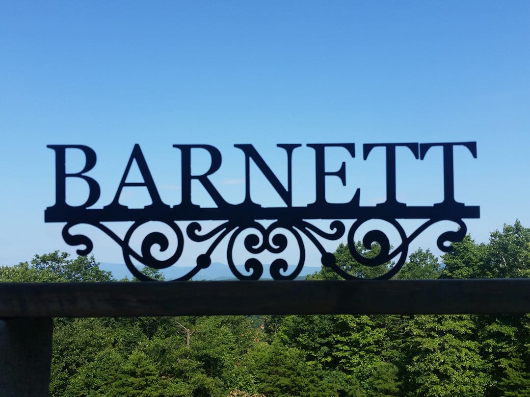 Personalized Metal Name Sign- Last Name Sign – Customized Steel Family ...