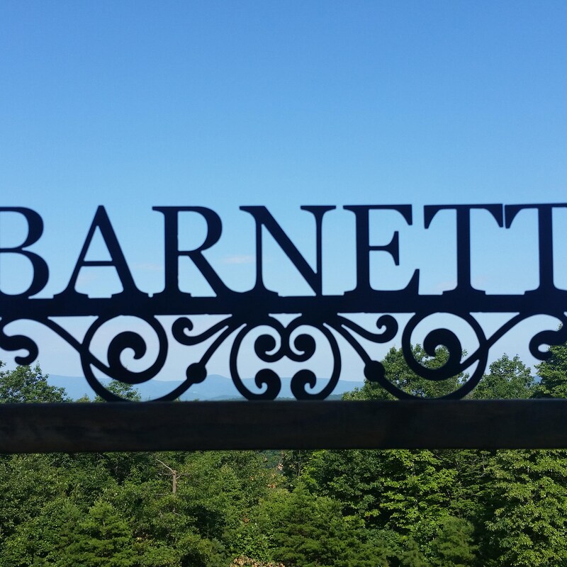 Metal Name Sign Year - Etsy
