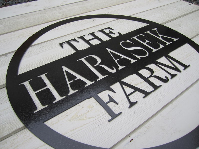 Large Custom Metal Sign FARM RANCH CABIN Homestead Door - Etsy