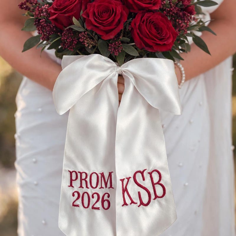 Prom Flowers Sash - Etsy