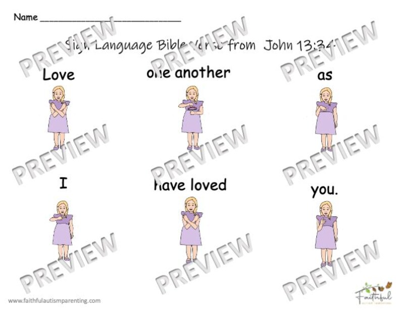 Valentine's Day Scripture, Sign Language Bible Memory Verse, Love One ...