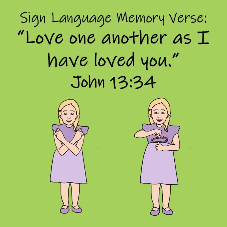 Valentine's Day Scripture, Sign Language Bible Memory Verse, Love One ...