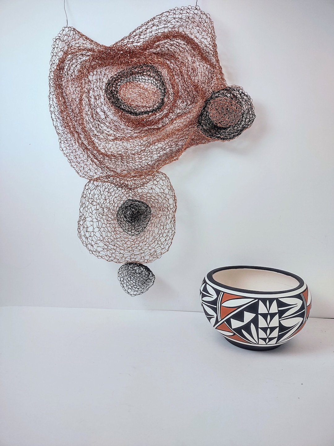 Abstract Wire Wall Decor, Wire Crochet Art, Abstract Art, Home Decor ...