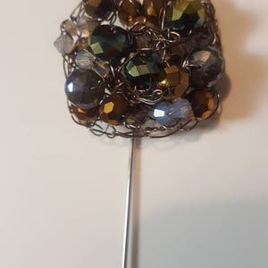 Lapel Pin, Hat Pin, Mens Accessory, Hat Accessory, Blues and Grays ...