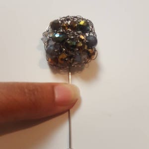 Lapel Pin, Hat Pin, Mens Accessory, Hat Accessory, Blues and Grays ...