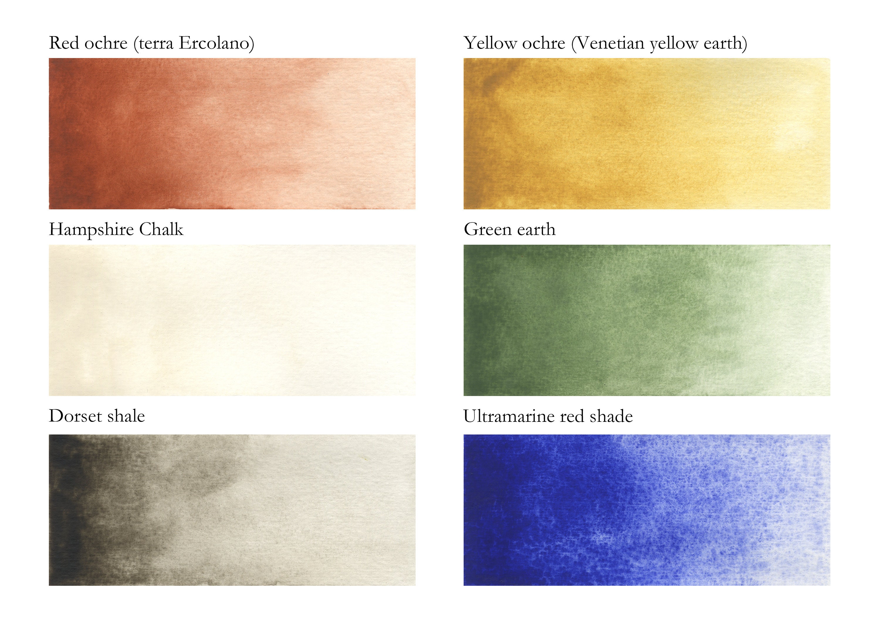Hampshire Chalk: Handmade Watercolour Paint, Natural Pigment Hand ...