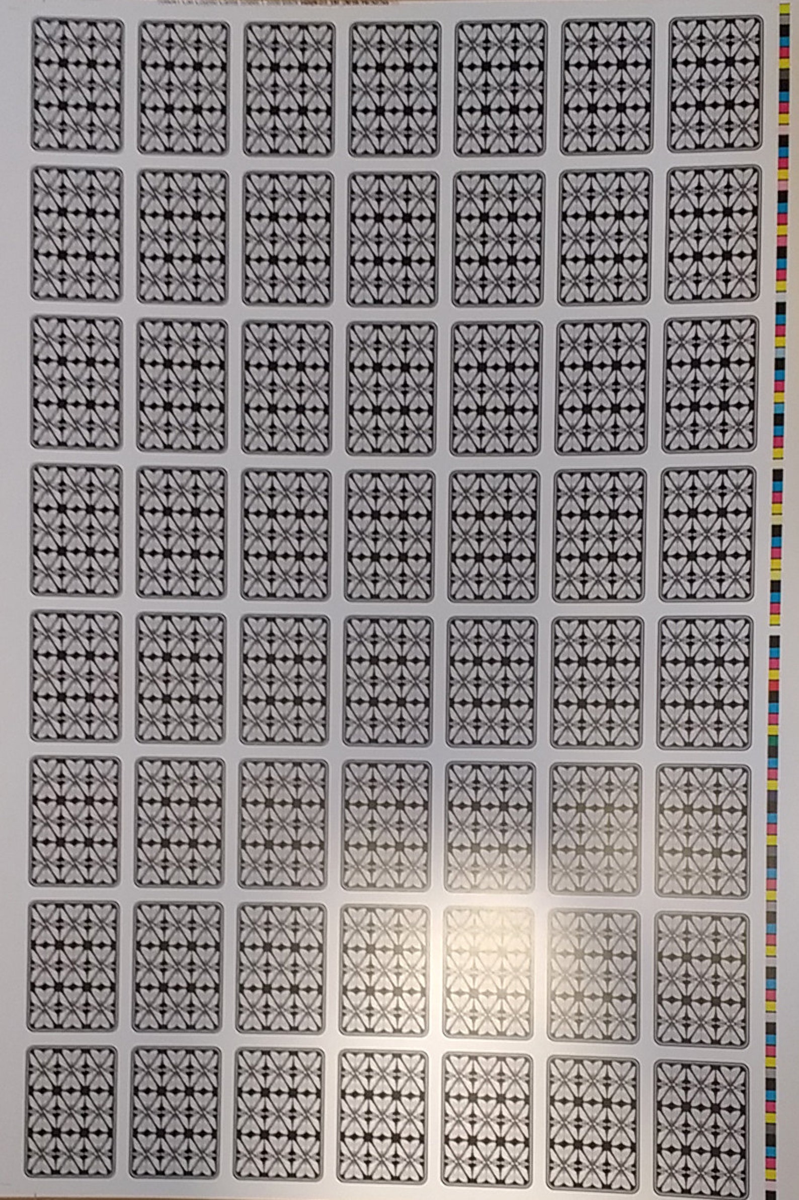 UNCUT SHEET - Cryptic Cards Full Deck Uncut Sheet - Playing Card Art of ...