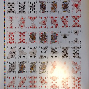UNCUT SHEET - Cryptic Cards Full Deck Uncut Sheet - Playing Card Art of ...