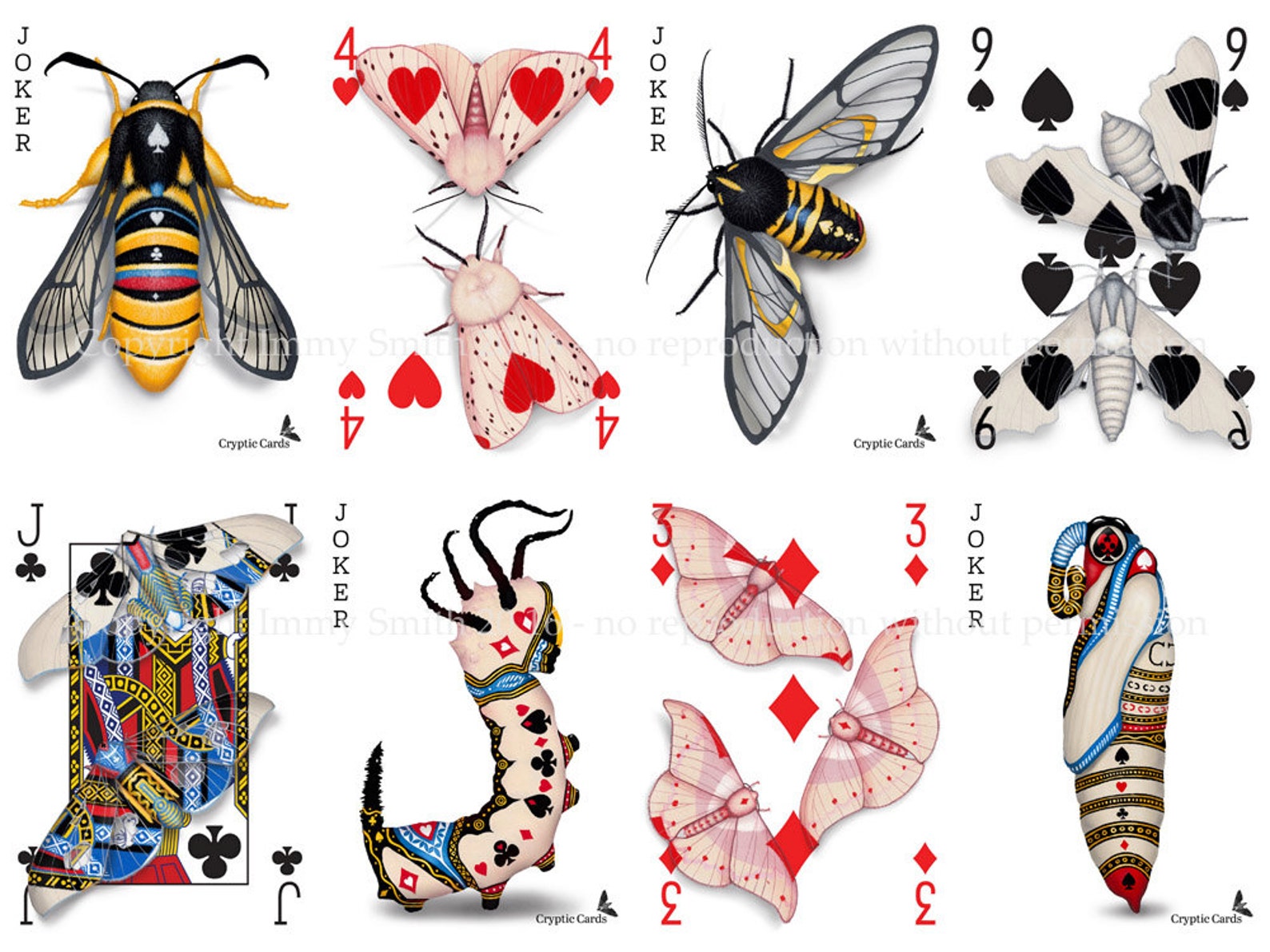 UNCUT SHEET - Cryptic Cards Full Deck Uncut Sheet - Playing Card Art of ...