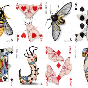 UNCUT SHEET - Cryptic Cards Full Deck Uncut Sheet - Playing Card Art of ...