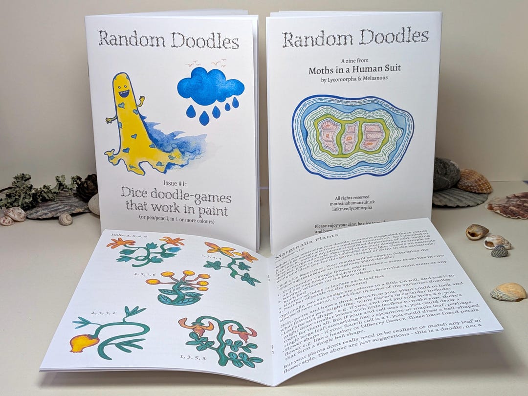 Random Doodles Issue 1: Dice-driven Drawing Games That Work in Paint ...